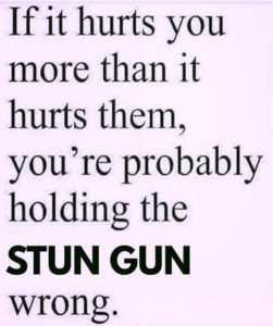 Stun Gun Meme - Defense In Heels