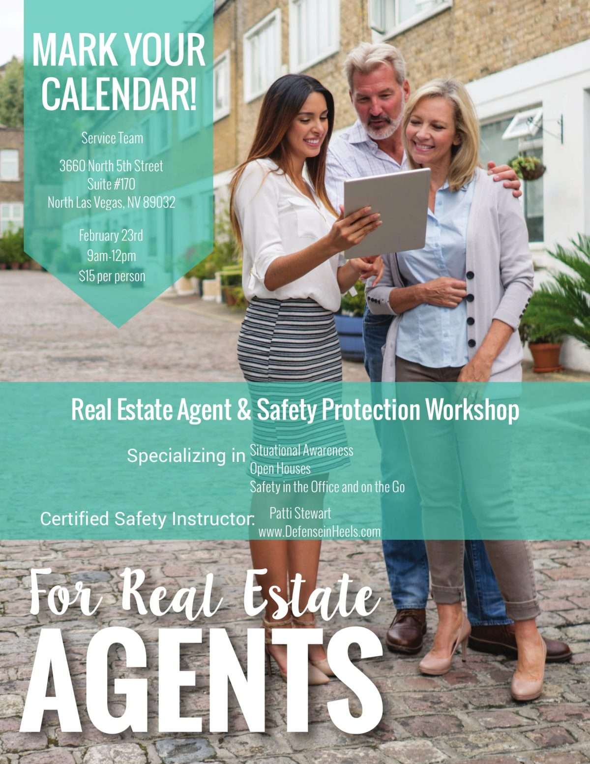 Realtor Safety Class Feb 23rd, Earn CE Credits - Defense in Heels